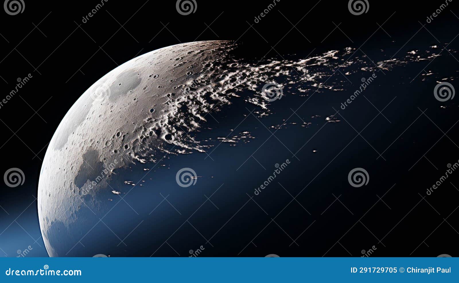 Full phase big moon stock image. Image of space, satellite - 291729705