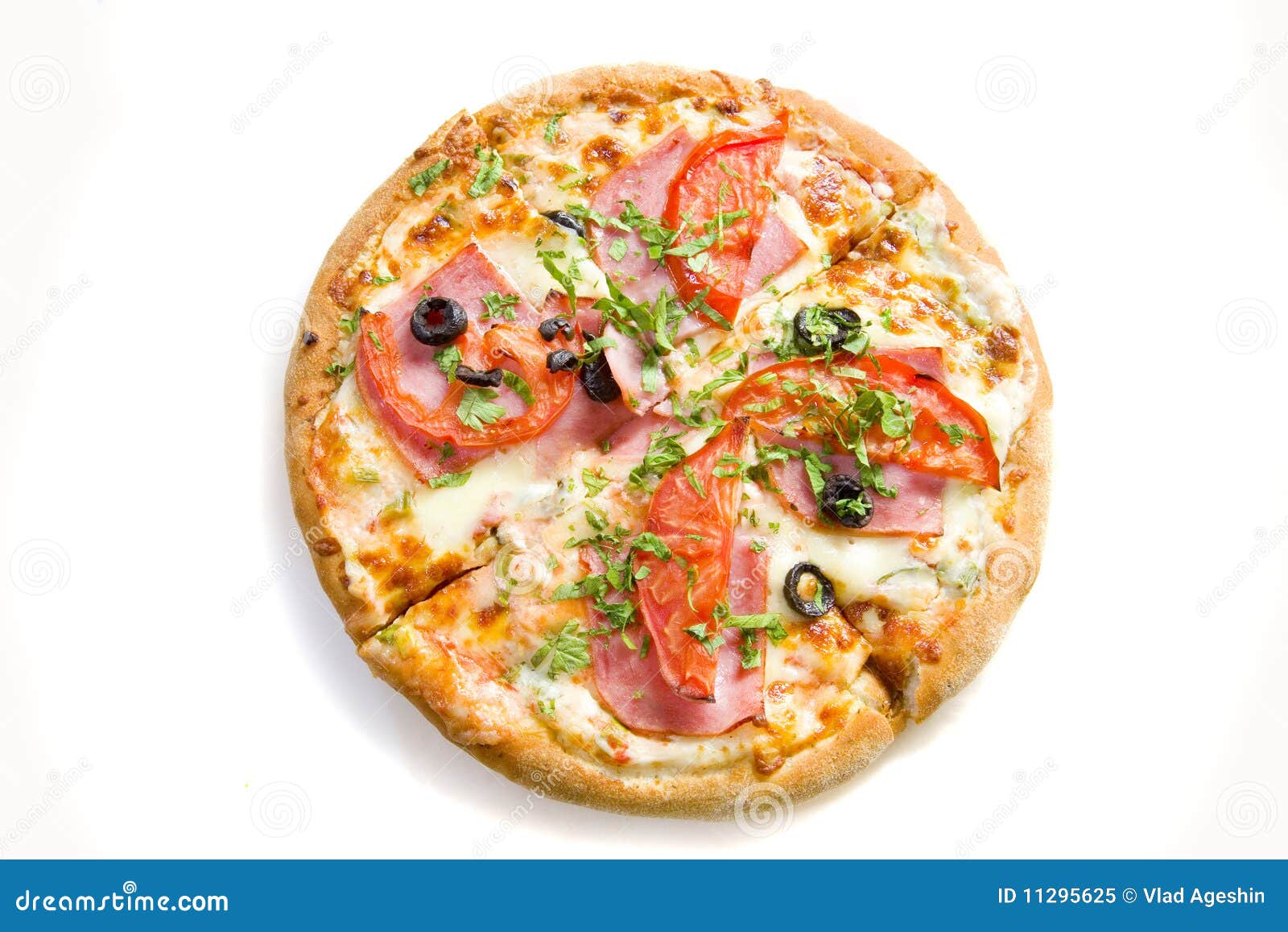 Full pizza stock image. Image of eating, full, party - 11295625
