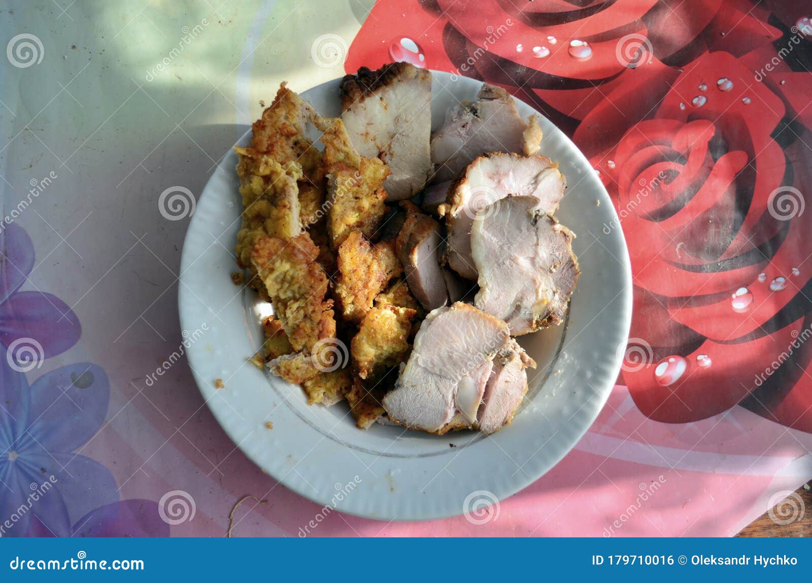 Full Plate of Meat on the Table Stock Photo - Image of dinner, fillet ...