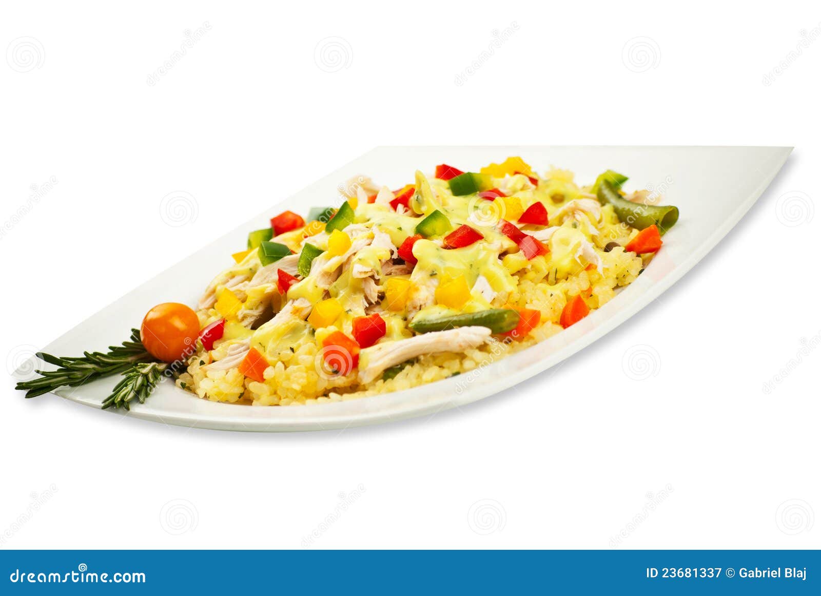 Full Plateau with Chicken Rice Stock Image - Image of full, cuisine ...