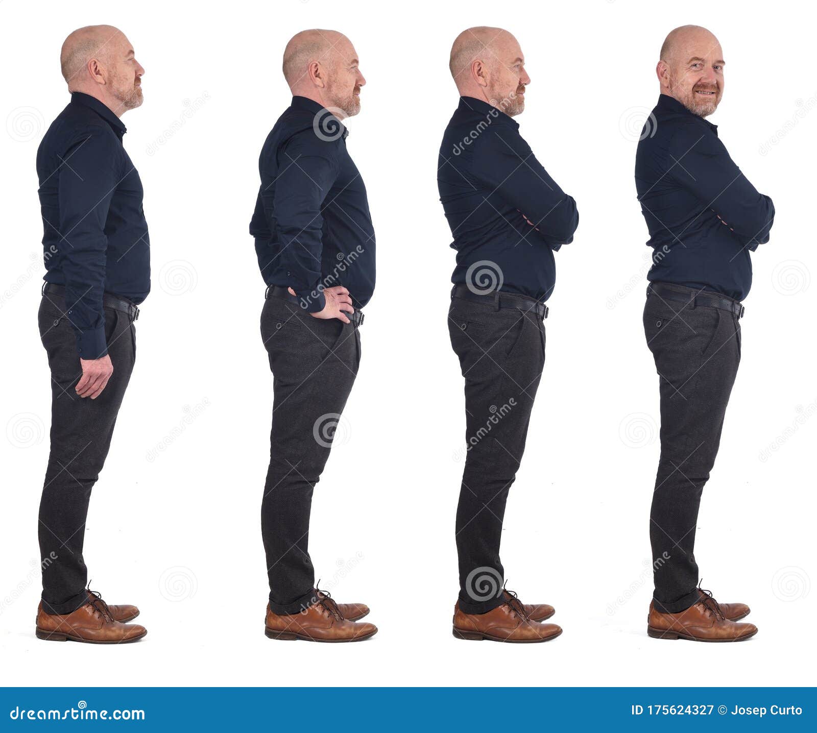 Full Portrait Of A Man From Profile On White Background Stock Image ... Full Portrait Of A Man From Profile On White Background Stock Image ...