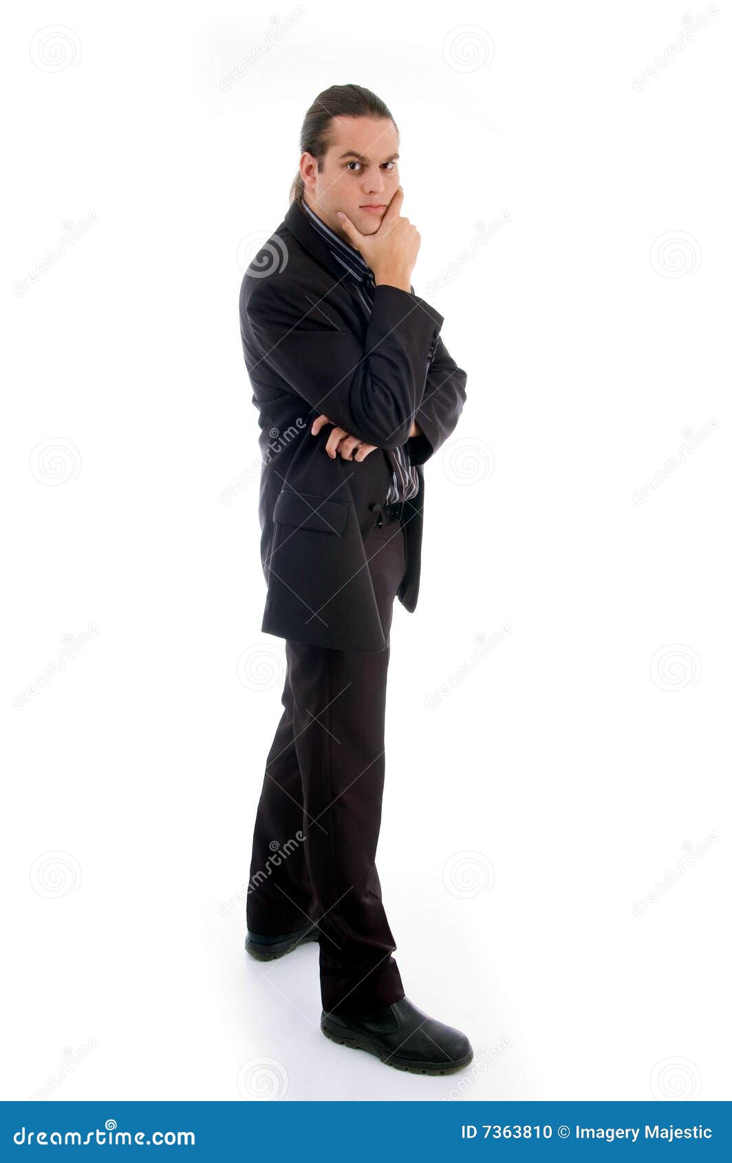 Full Pose of Young Executive Stock Photo - Image of boss, person: 7363810