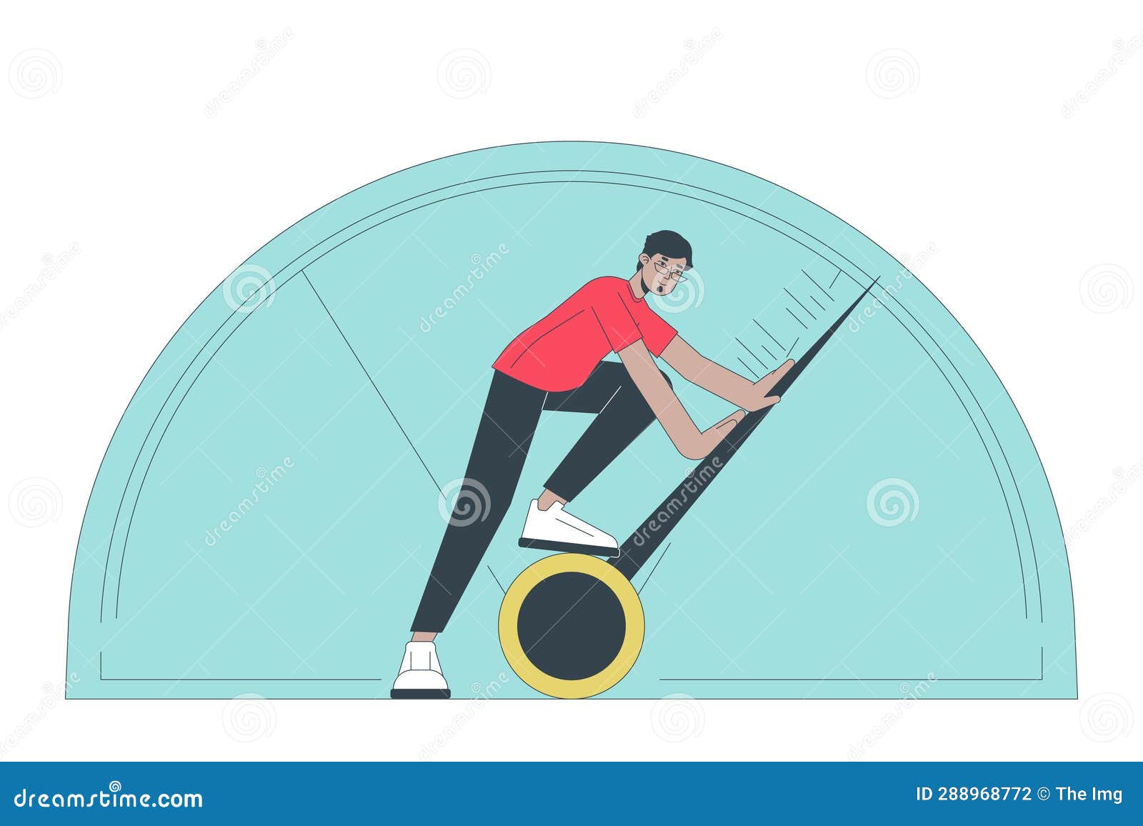 Full Potential Achive Bw Concept Vector Spot Illustration ...