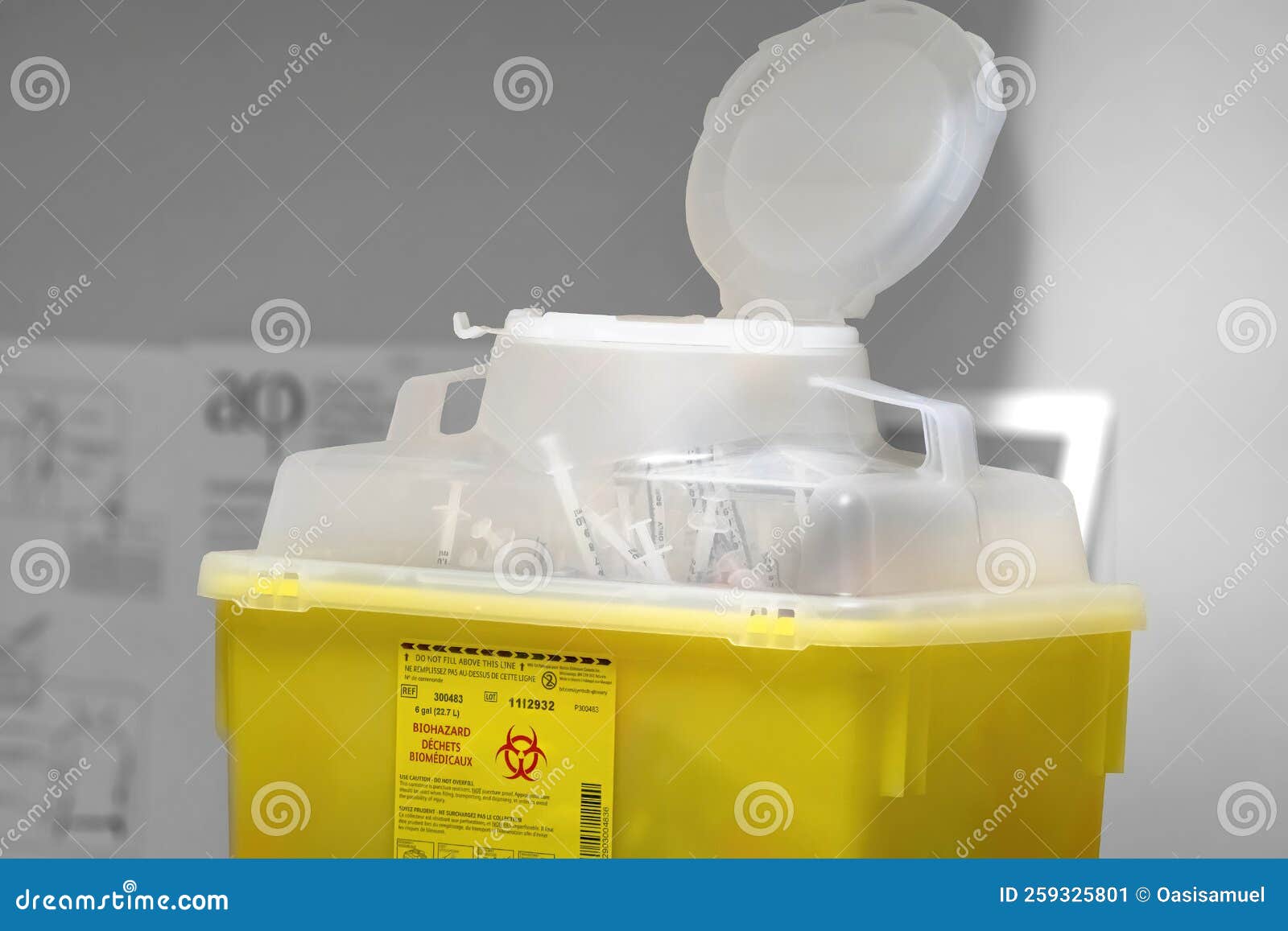 A Full Puncture Resistant Biohazard Container Editorial Photo - Image ...
