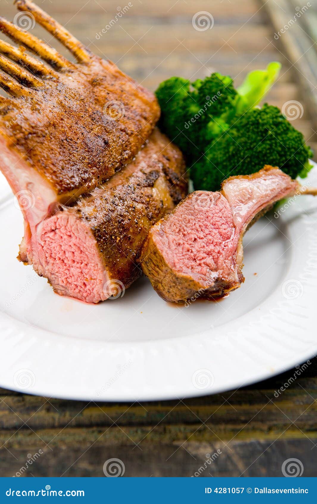 Full Rack of Lamb End Rib Cut Off Stock Image - Image of gastronomy ...