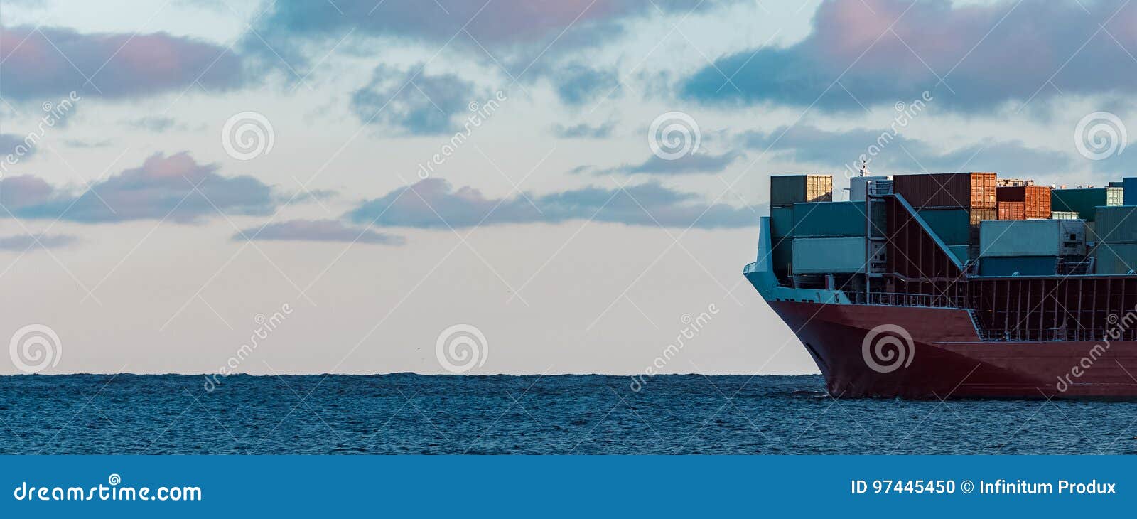 Red container ship stock photo. Image of ship, export - 97445450