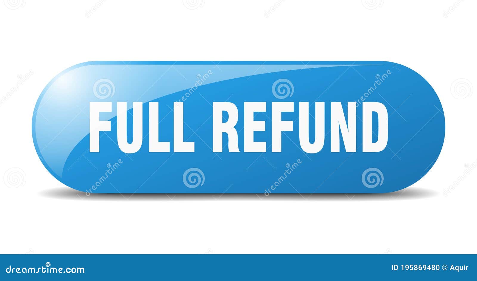 Full Refund Button. Full Refund Sign. Key. Push Button Stock Vector ...