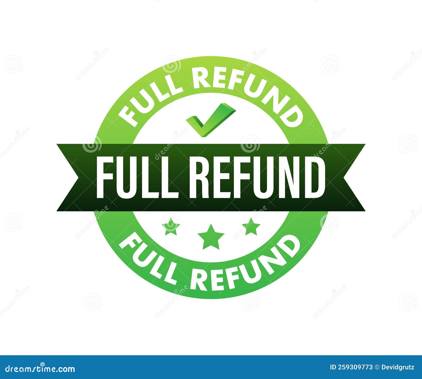 Full Refund Sign, Stamp, Sticker. Vector Stock Illustration. Stock ...