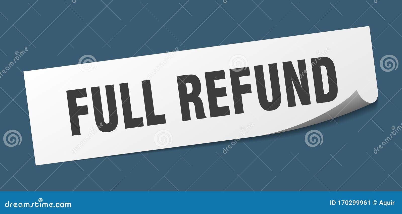 Full Refund Sticker. Full Refund Square Sign Stock Vector ...