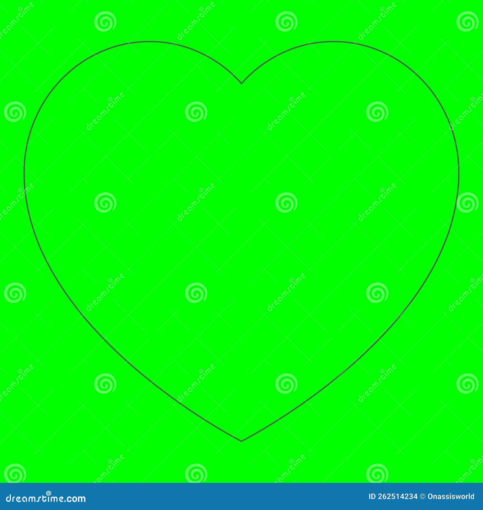 Full Resolution Green Screen OutlineShapes Stock Illustration ...