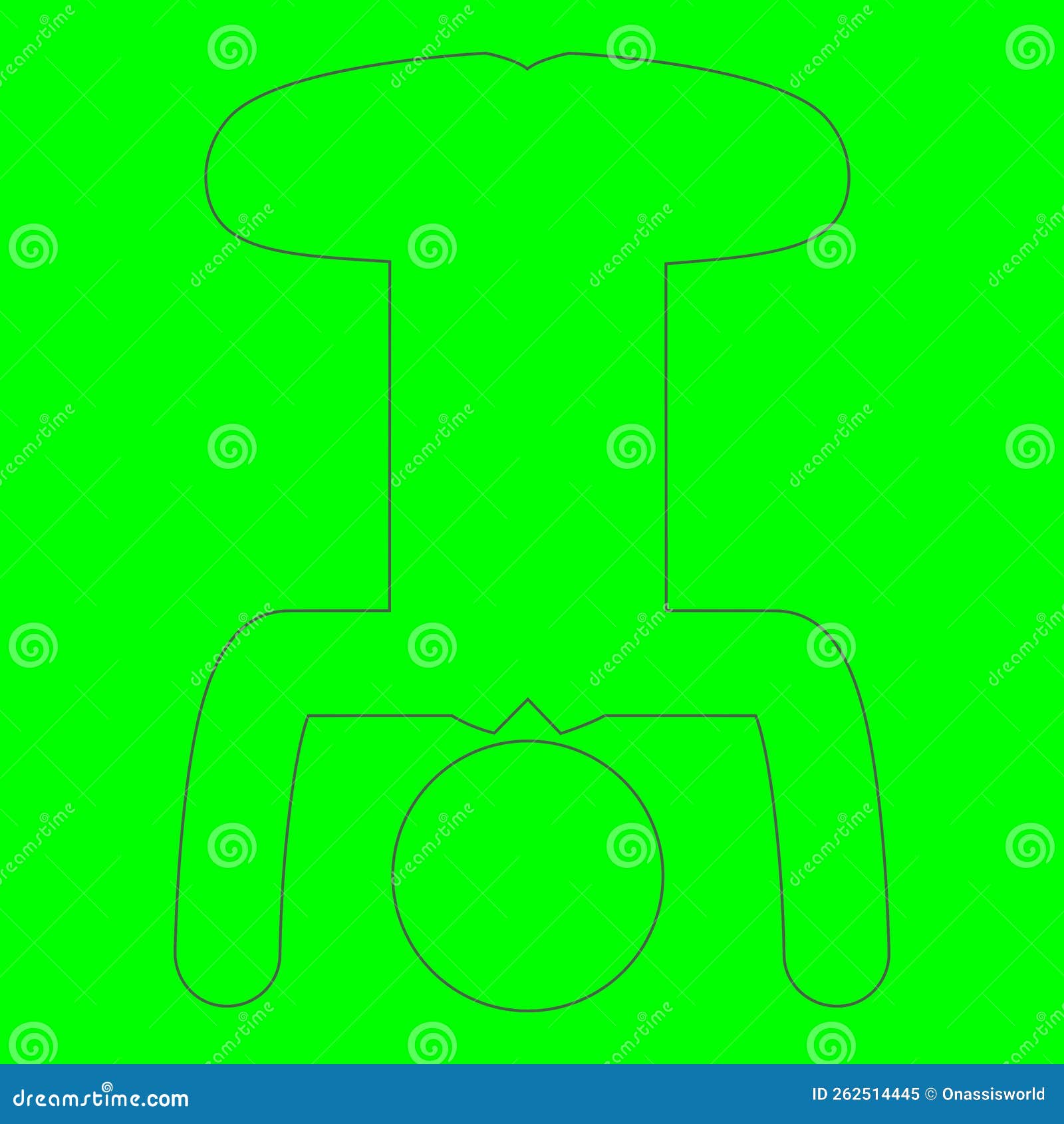 Full Resolution Green Screen OutlineShapes Stock Image - Image of ...