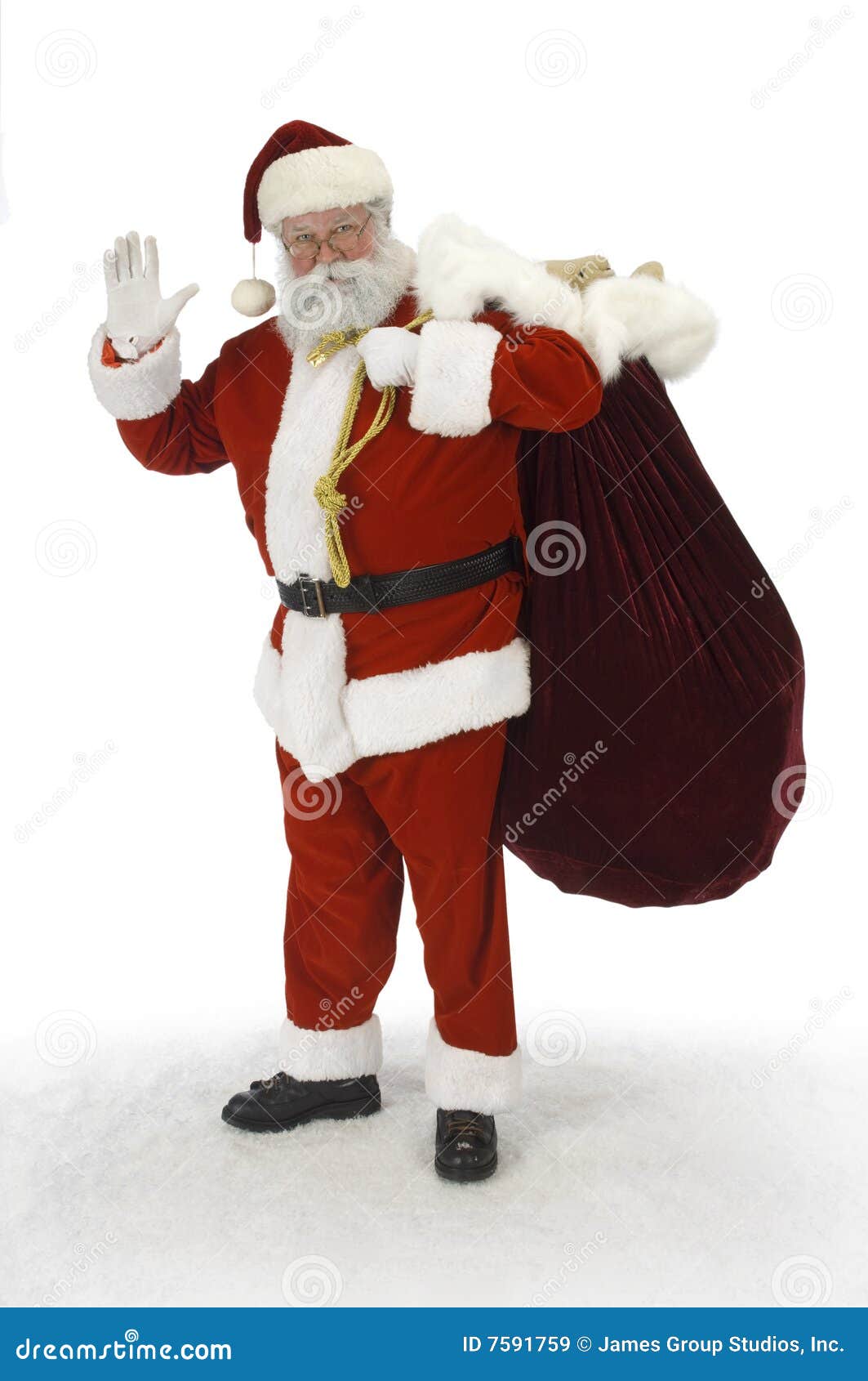 Full Santa Waving Royalty Free Stock Images - Image: 7591759