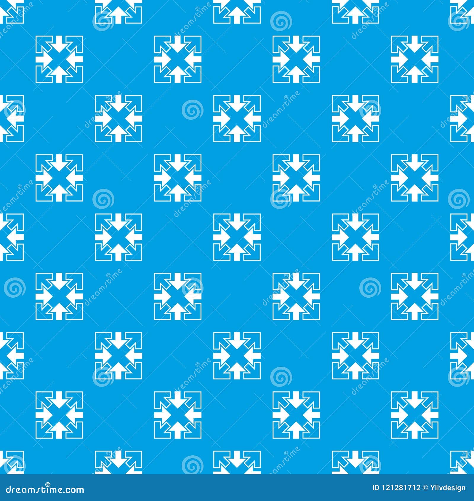 Full Screen Arrows Pattern Vector Seamless Blue Stock Vector ...