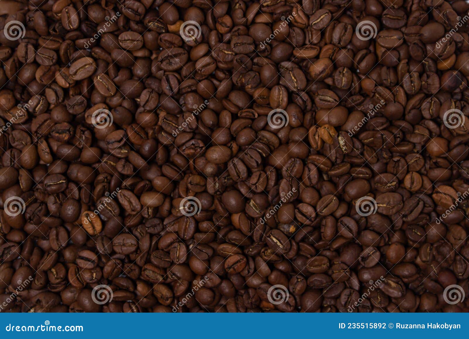 Full screen coffee beans. stock photo. Image of breakfast - 235515892