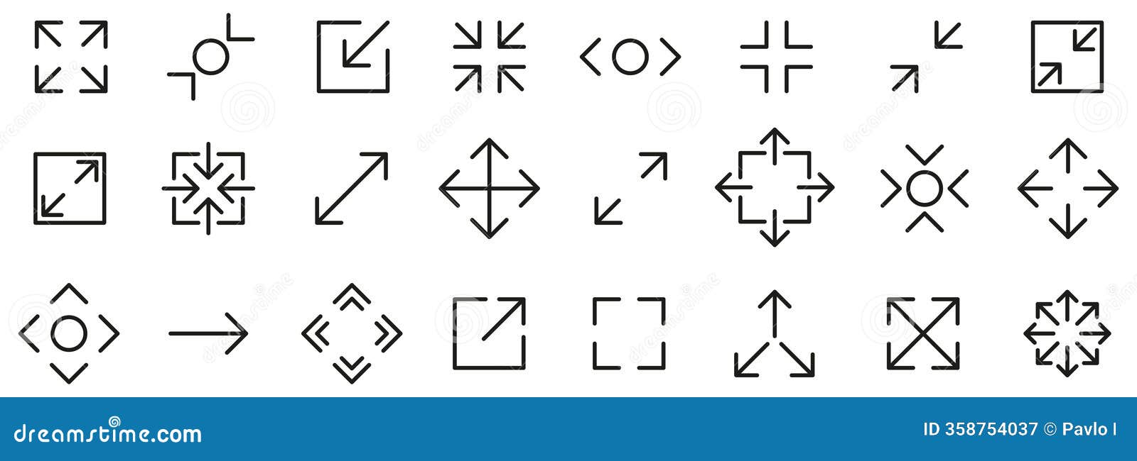 Maximize And Minimize Screen Button Icon Vector | CartoonDealer.com ...