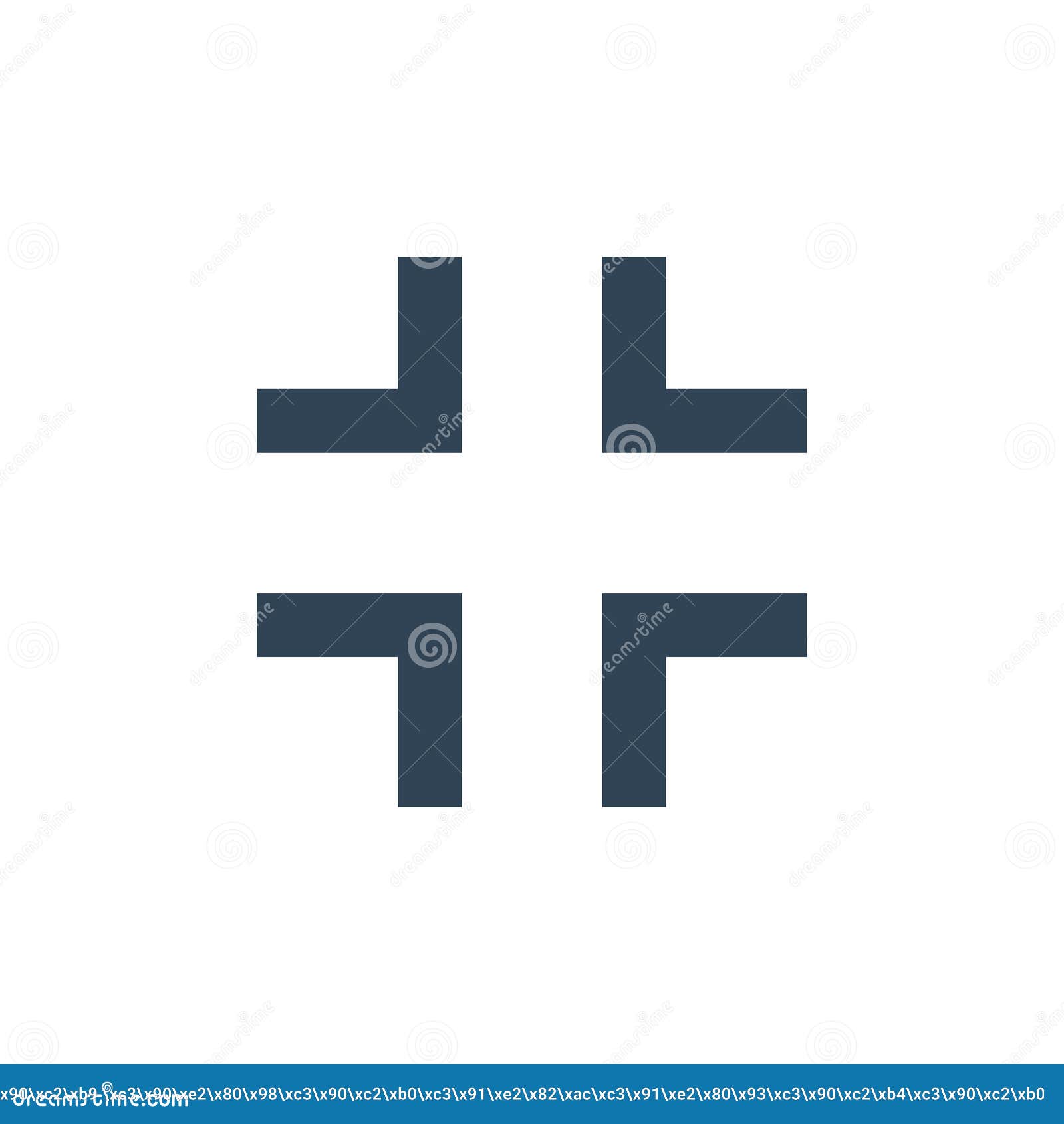 Full Screen Icon. Exit Full Screen Symbol Stock Vector - Illustration ...