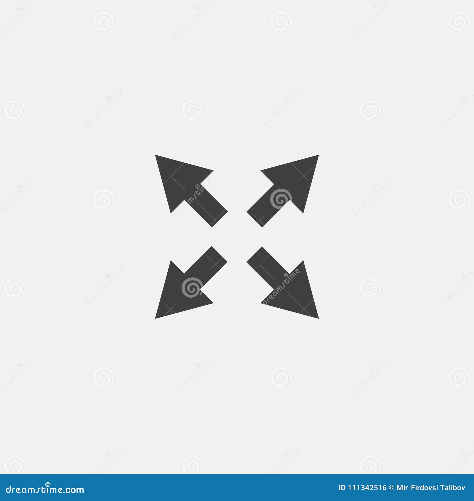 Full screen icon stock illustration. Illustration of bigger - 111342516