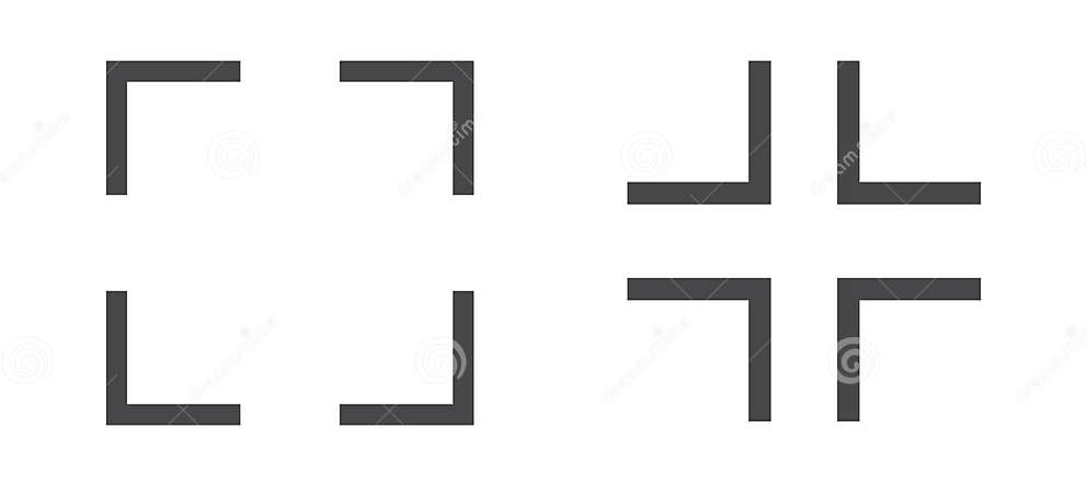 Full Screen Icon Interface Menu Cursor Bitton, Application Size Control ...