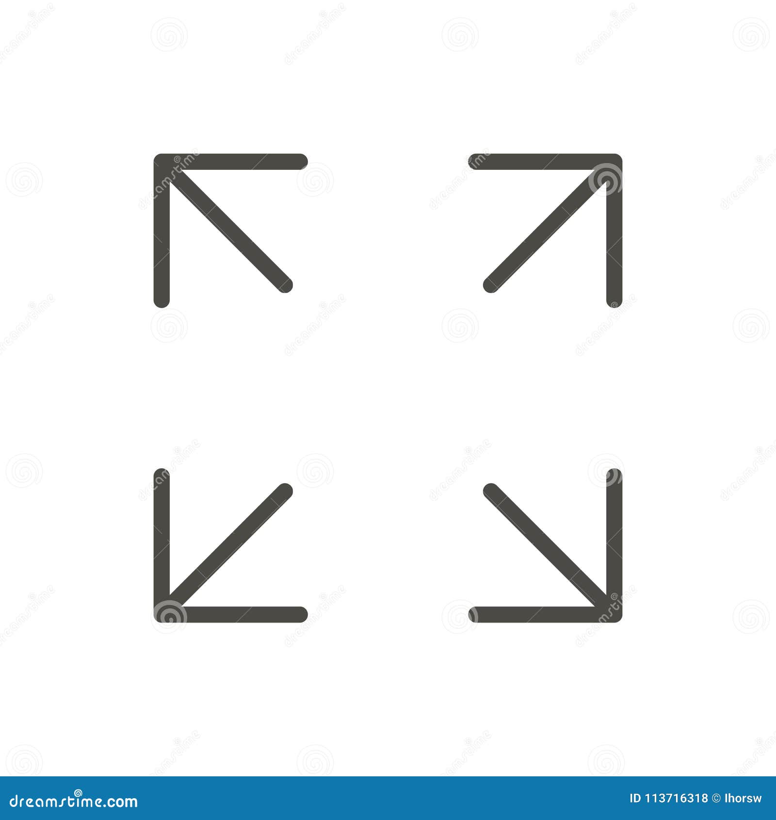 Full, Maximize Icon Vector Illustration | CartoonDealer.com #174928058