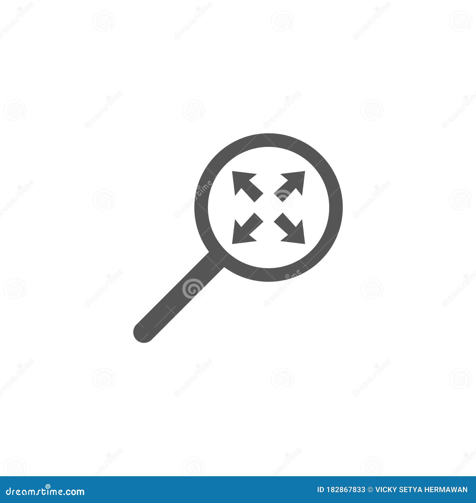In Full Screen Icon Vector. Magnify Vector Icon . Search Icon Vector ...