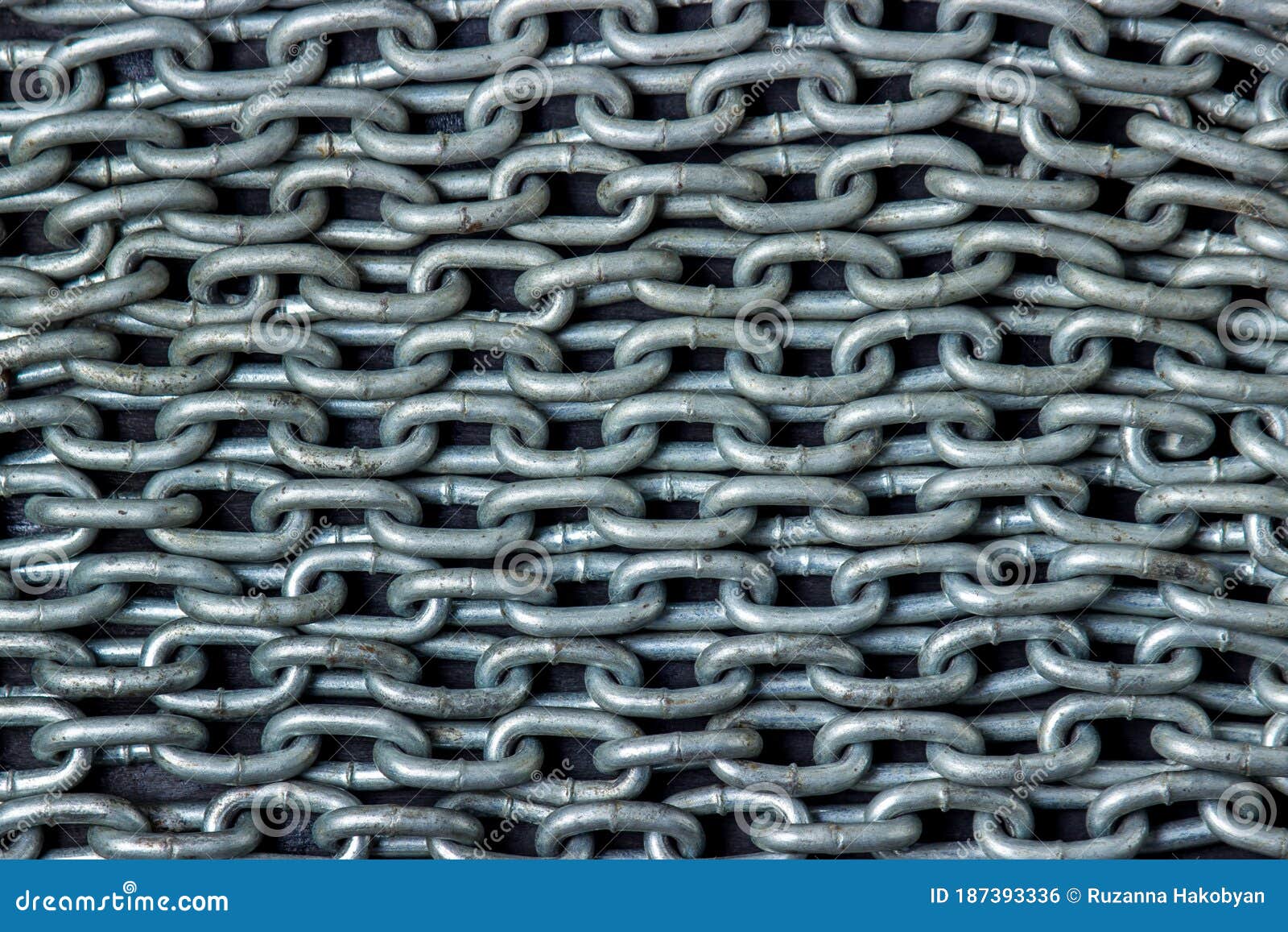 Full Screen Metal Chain. Chains are in Rows Stock Photo - Image of ...