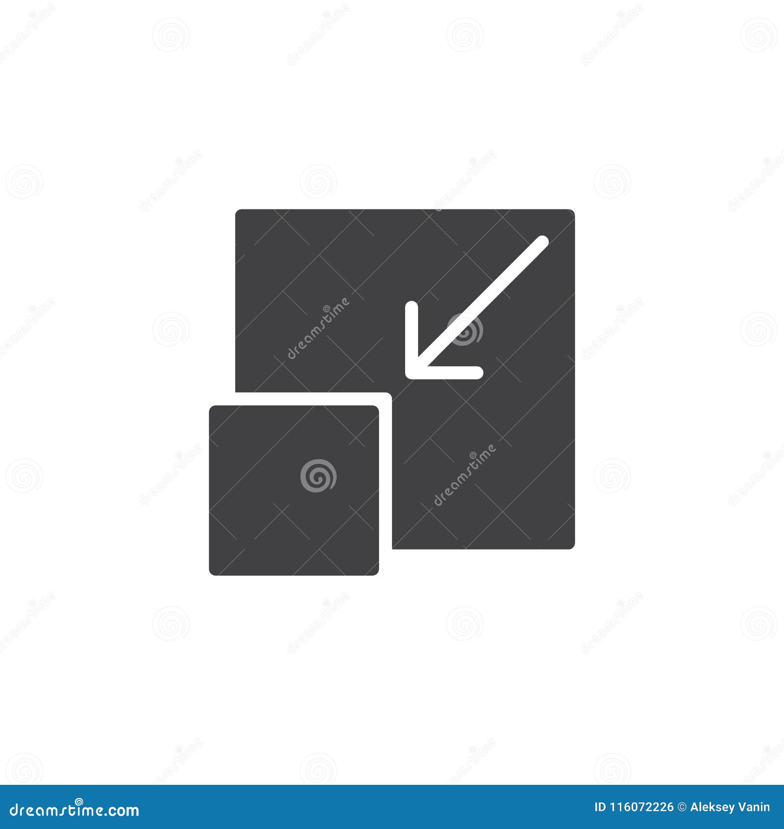 Expand Screen Mode Vector Icon Stock Vector - Illustration of exit ...