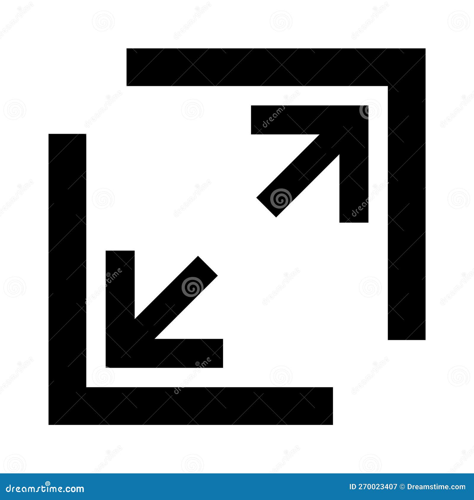 Full screen mode icon stock illustration. Illustration of display ...