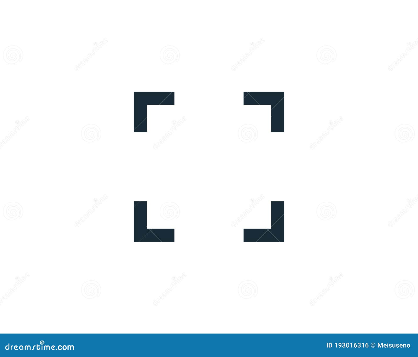 Full Screen Preview Icon Vector Logo Template Illustration Design Stock ...