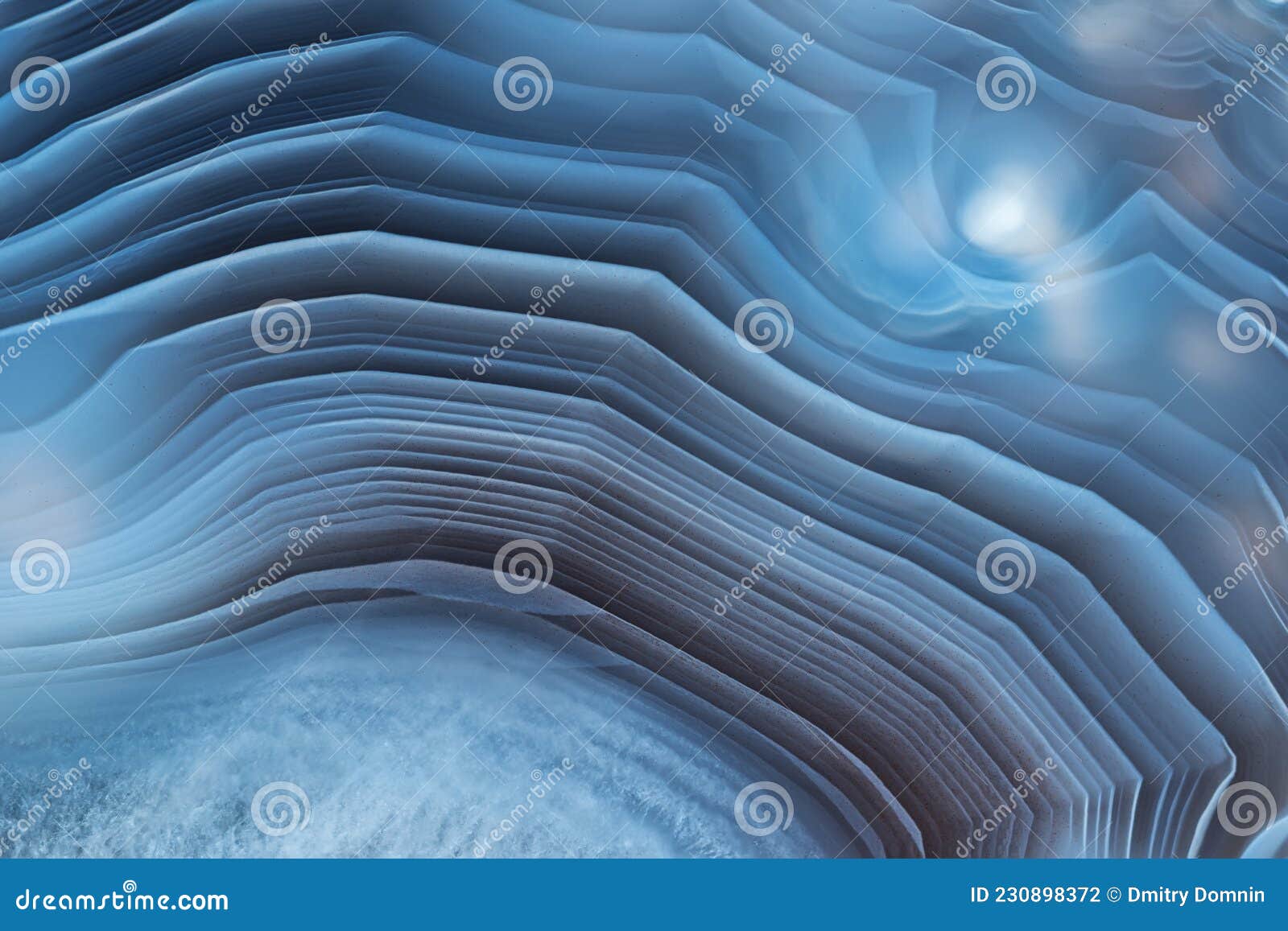 Full-screen Texture of Blue Layered Agate Stock Photo - Image of close ...