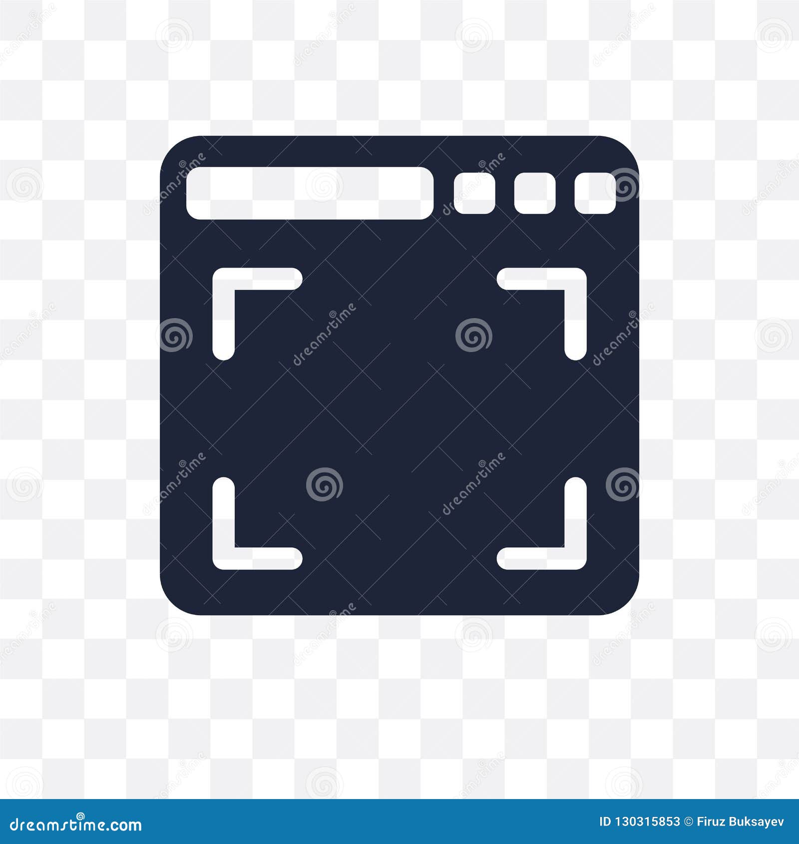 Full Screen Transparent Icon. Full Screen Symbol Design from Web Stock ...