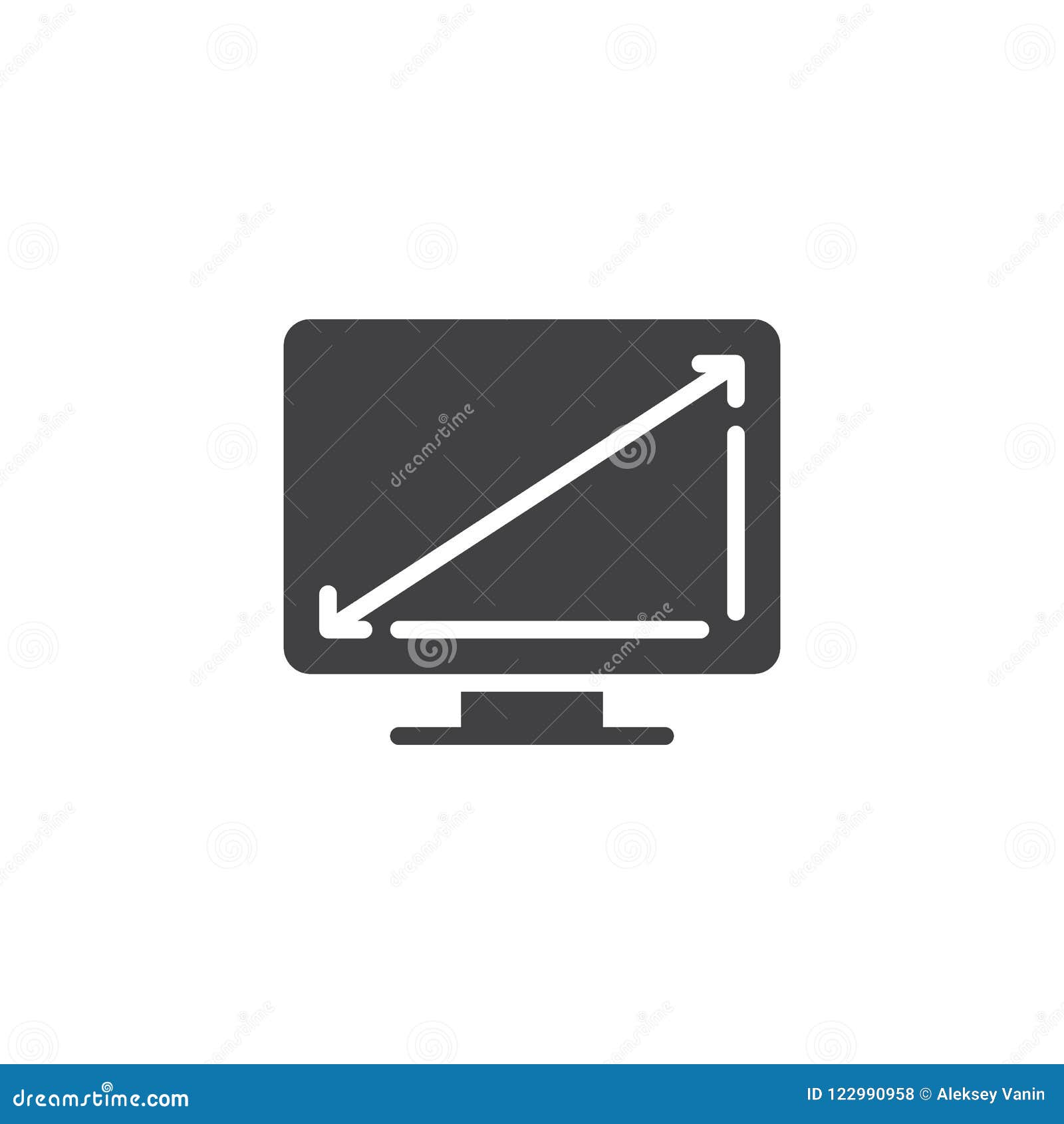 Full Screen Button Vector Icon. Maximize,arrow Symbol. Flat Vector Sign ...