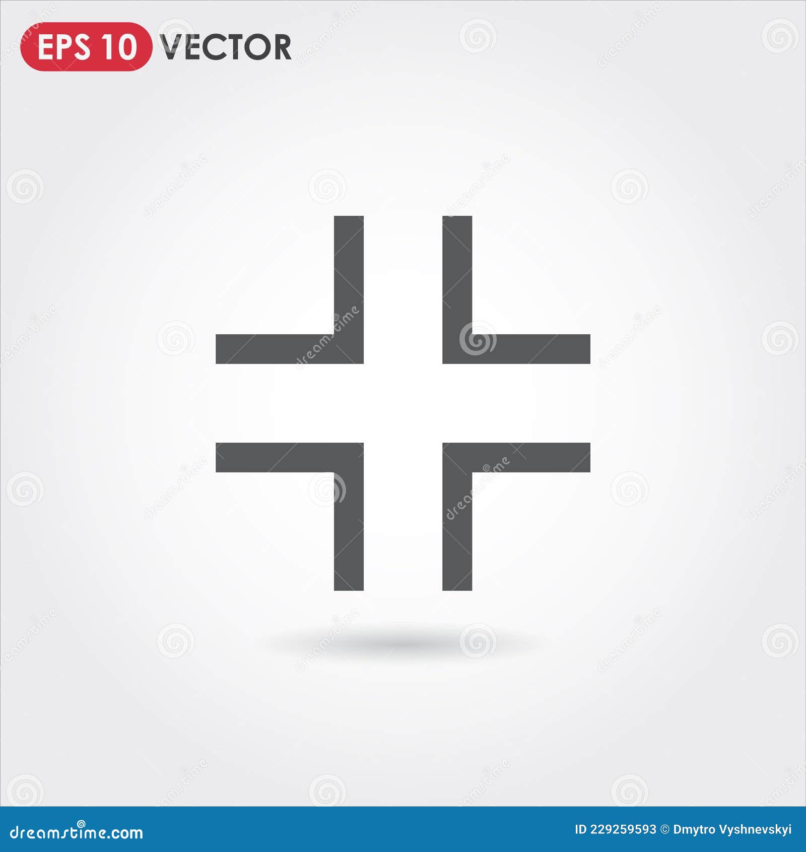 Full Screen Ui Web Button. Vector Icon Stock Vector - Illustration of ...