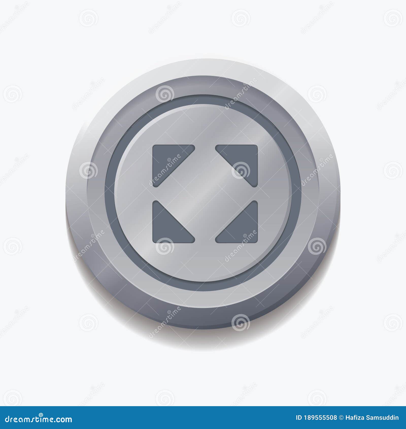Full Screen Web Button. Vector Illustration Decorative Design Stock ...