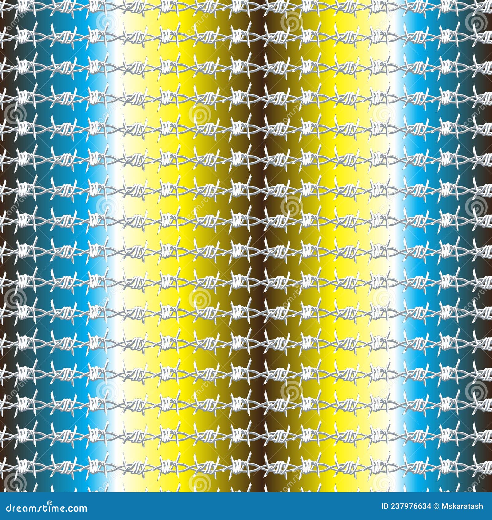 Seamless Barbed Wire Texture Vector Pattern Stock Illustration ...