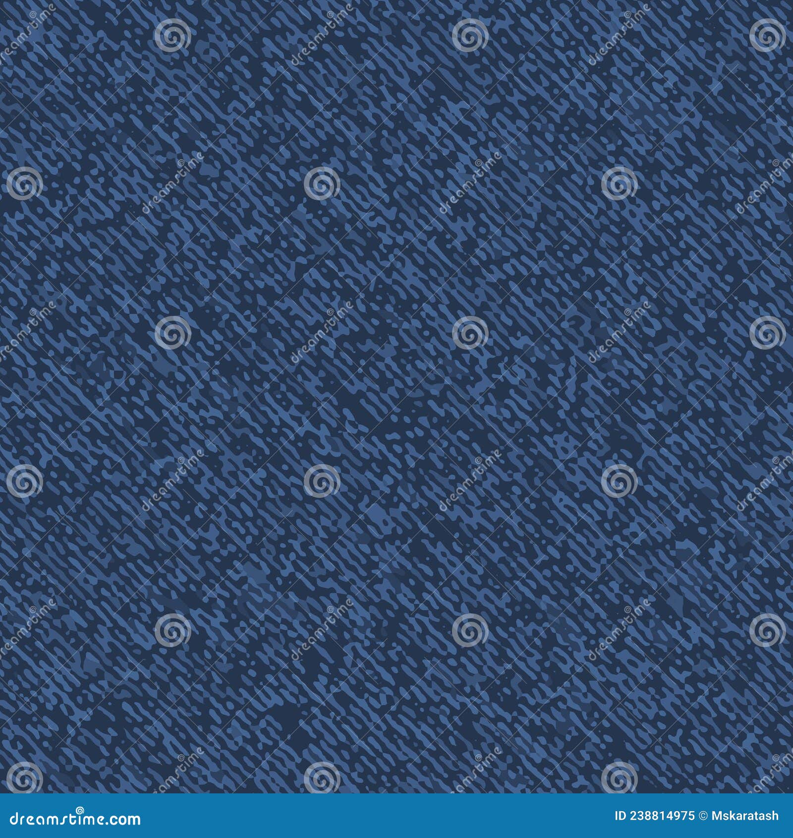 Seamless Denim Pattern Vector. Vintage Jeans Fabric Texture Print Stock ...