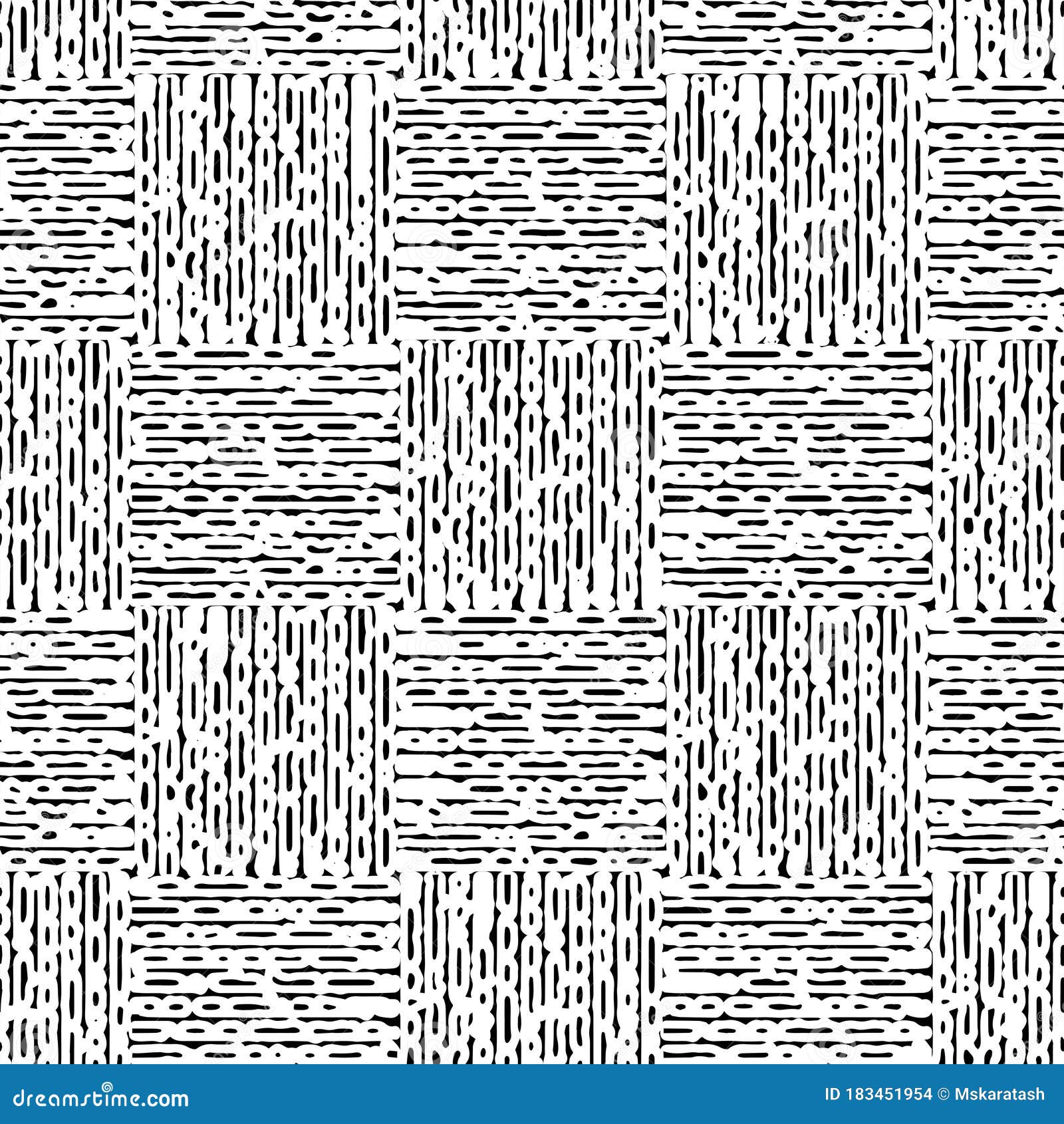 Full Seamless Distressed Line on Square Texture Pattren Vector. Stock ...