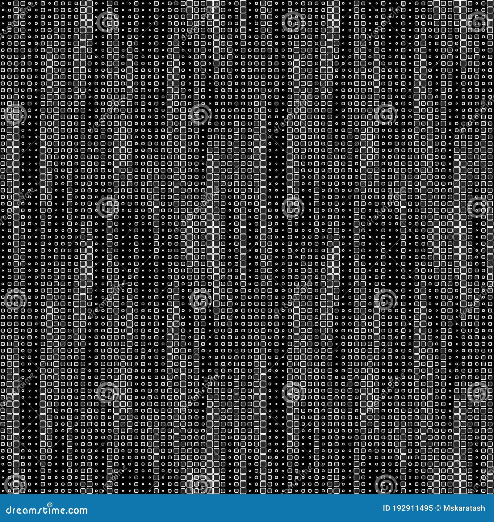 Seamless Distressed Square Texture Pattern Vector for Decoration. Black ...