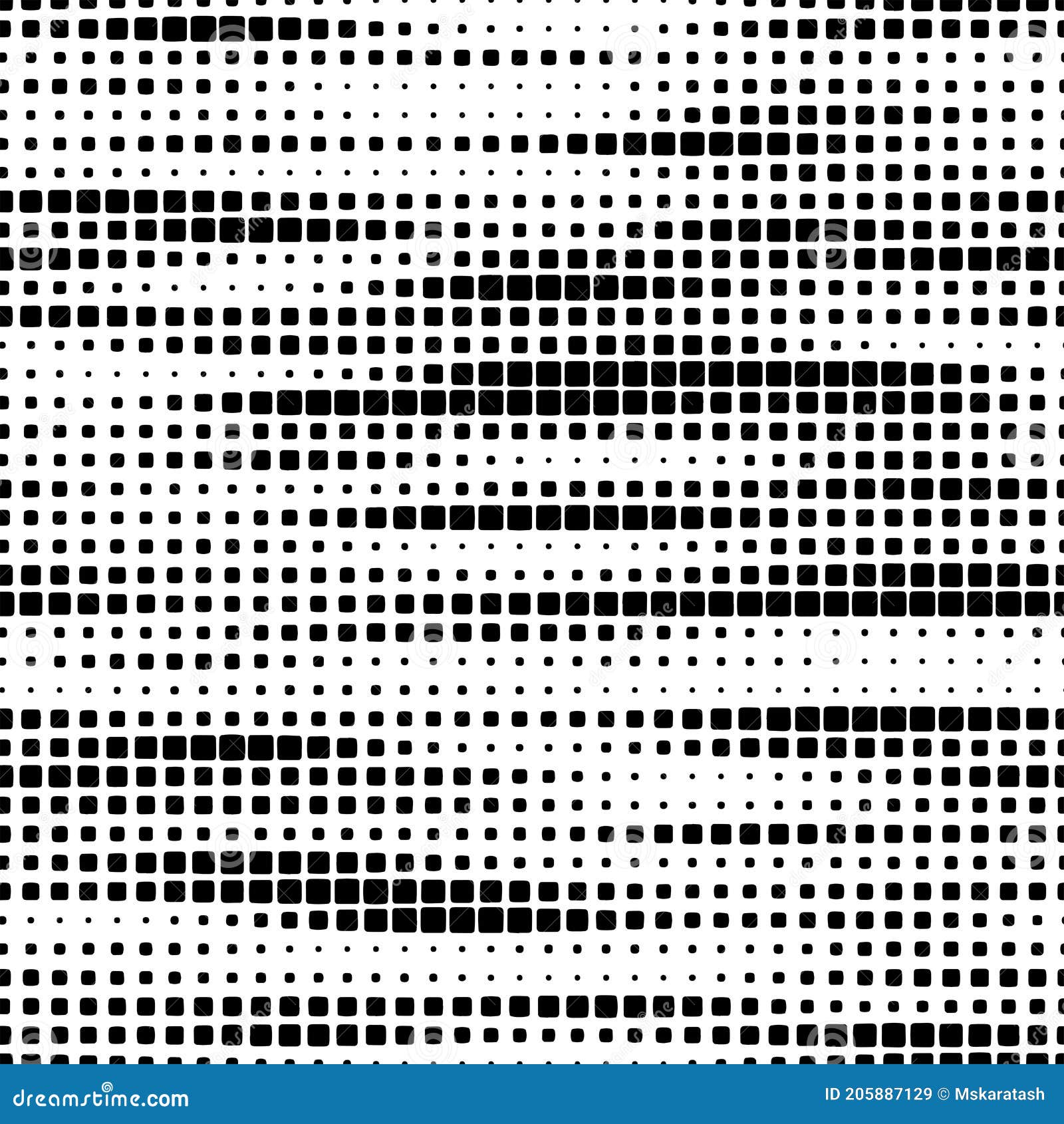 Seamless Distressed Square Texture Pattern Vector for Decoration. Dirty ...