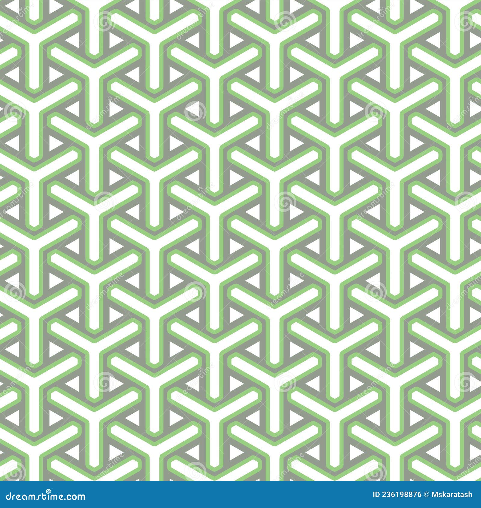 Seamless Green White Geometric Texture Pattern for Decor and Textile ...
