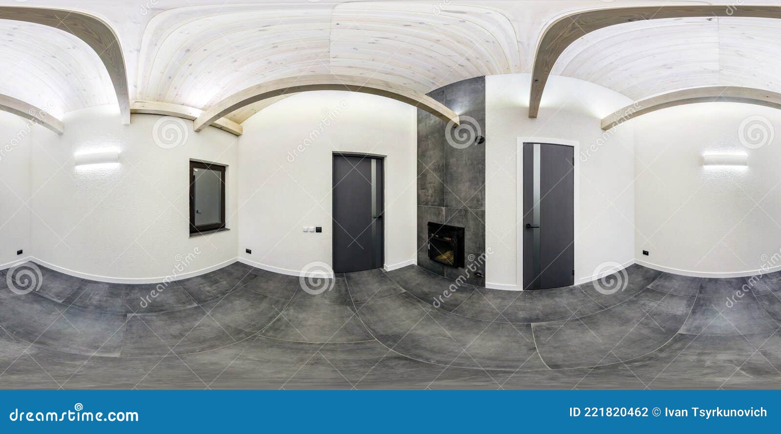 Full Seamless Hdri Panorama 360 Angle in White Empty Room with Small ...