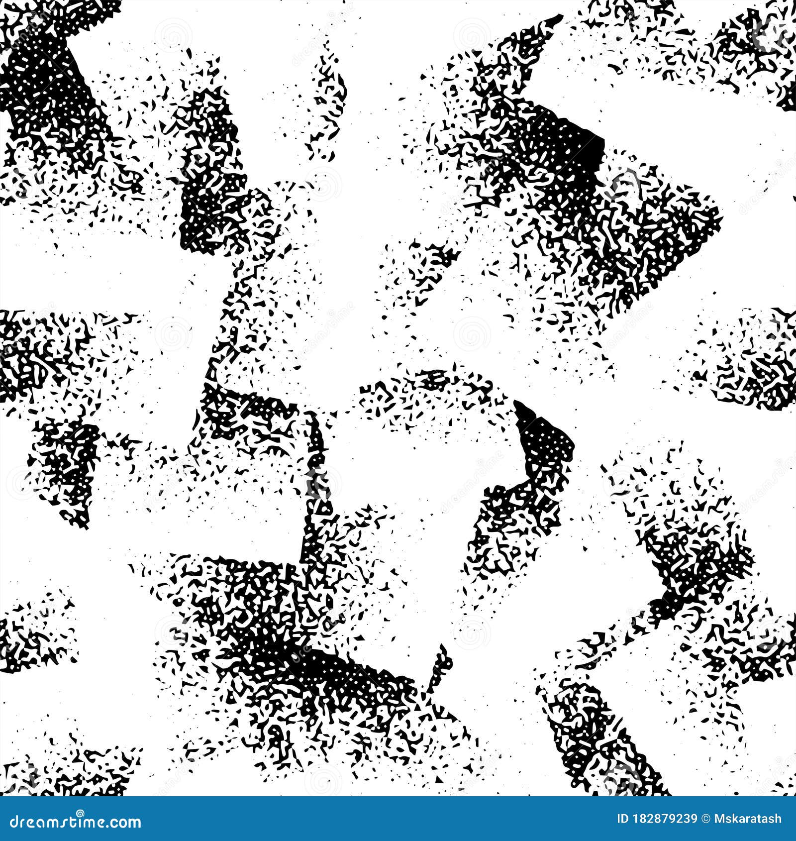 Full Seamless Modern Distressed Halftone Pattern Vector. Stock Vector ...