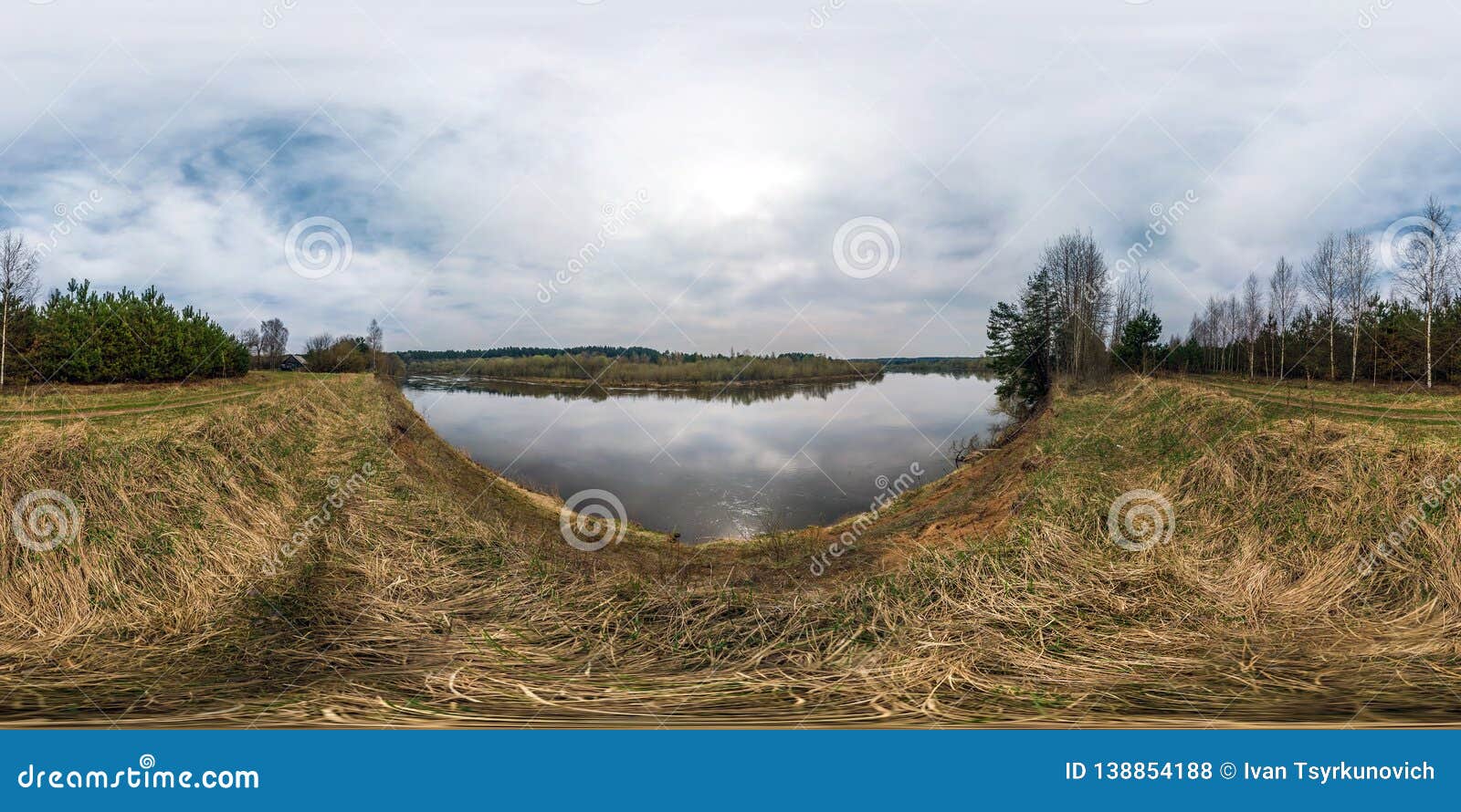 Full Seamless Panorama 360 Angle View at the High Cliff of the Broad ...