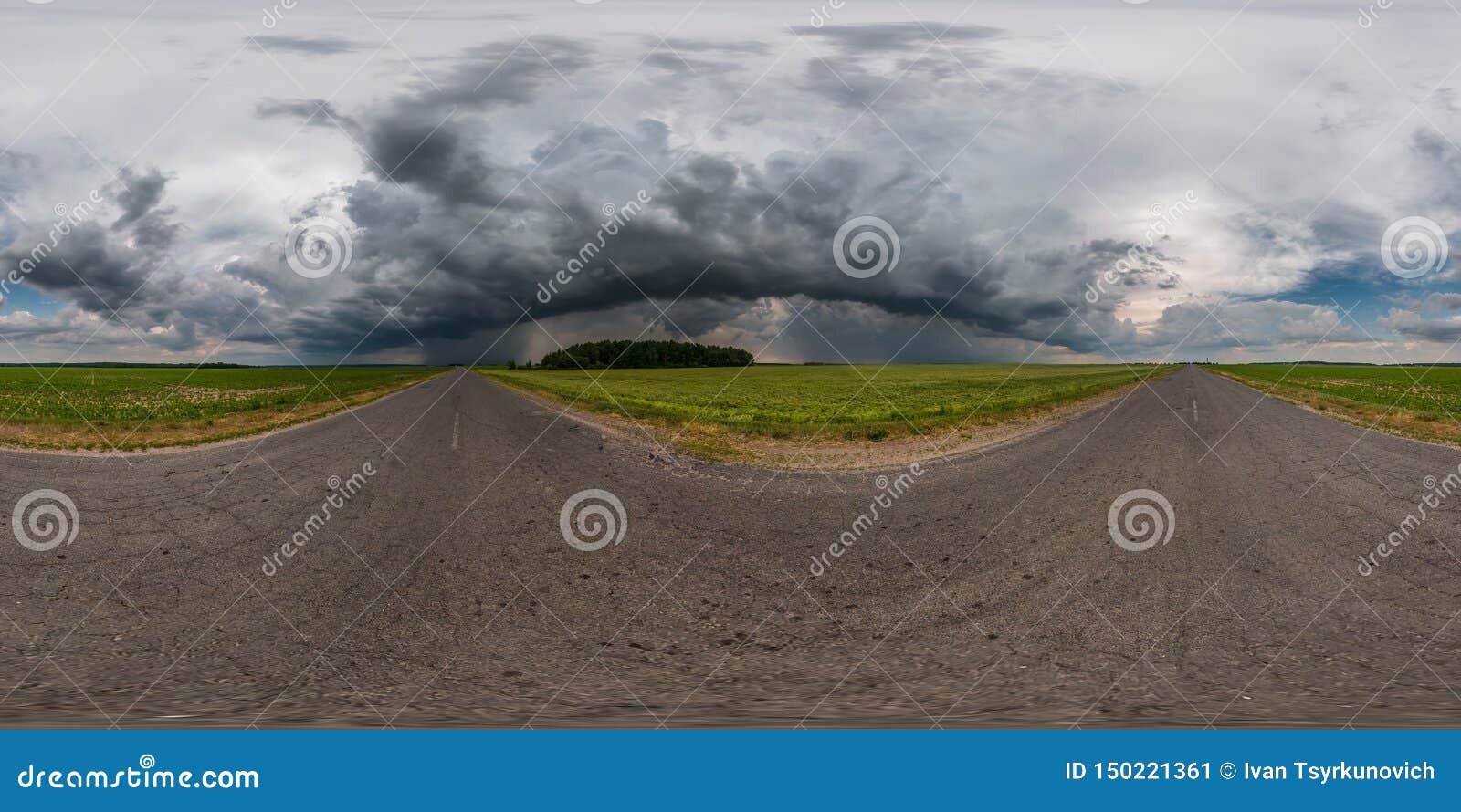 Full Seamless Spherical Hdr Panorama 360 Degrees Angle View on Asphalt ...