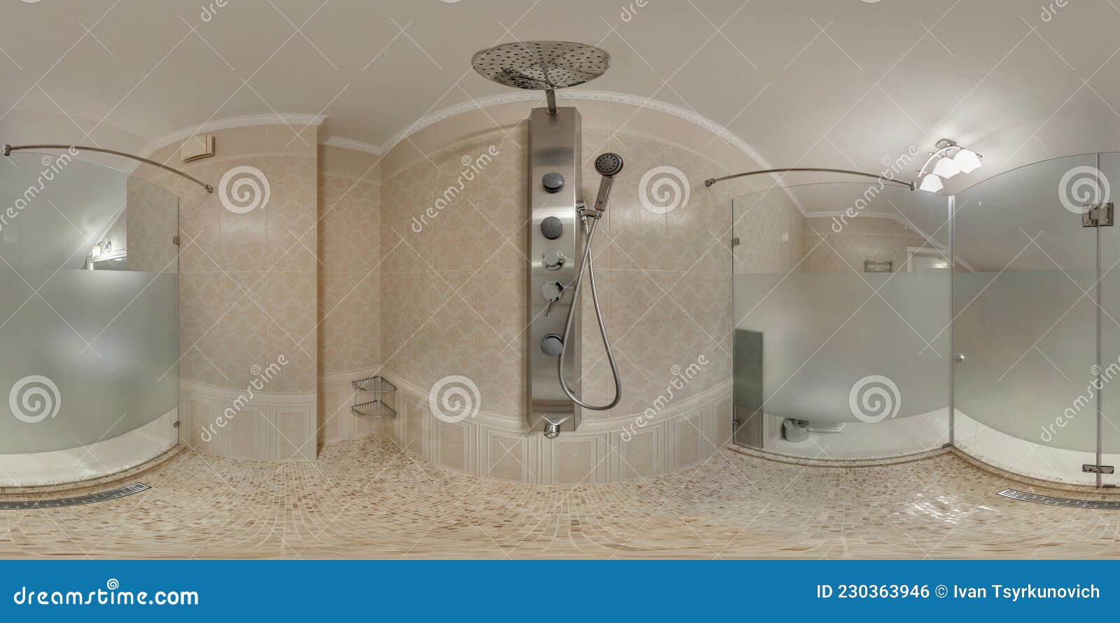 Full Seamless Spherical Hdri Panorama 360 Degrees Inside of Large Empty ...