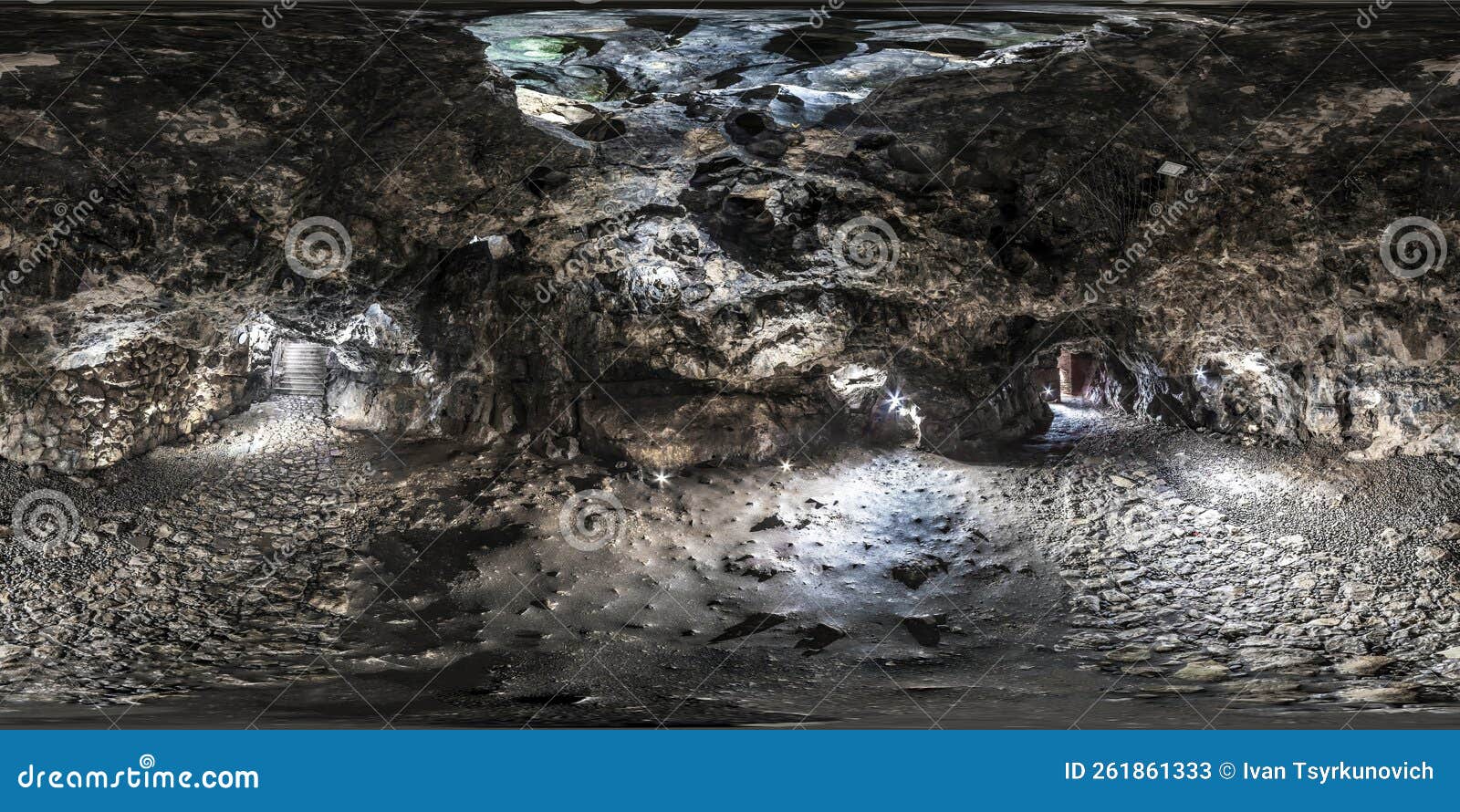 Full Seamless Spherical Hdri 360 Panorama Inside Underground Dragon Pit ...