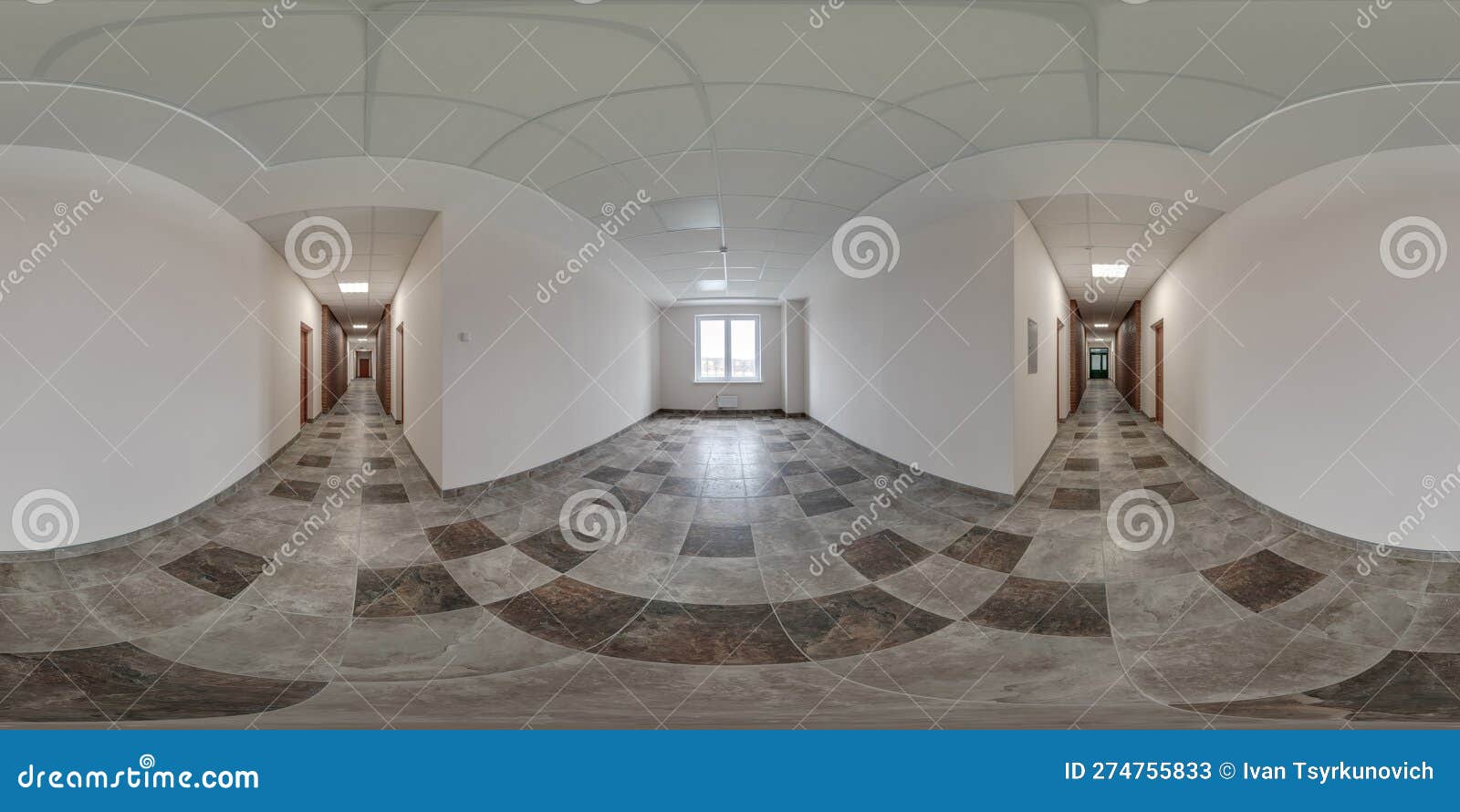 Full Seamless Spherical Hdri 360 Panorama in Interior of Empty Room and ...