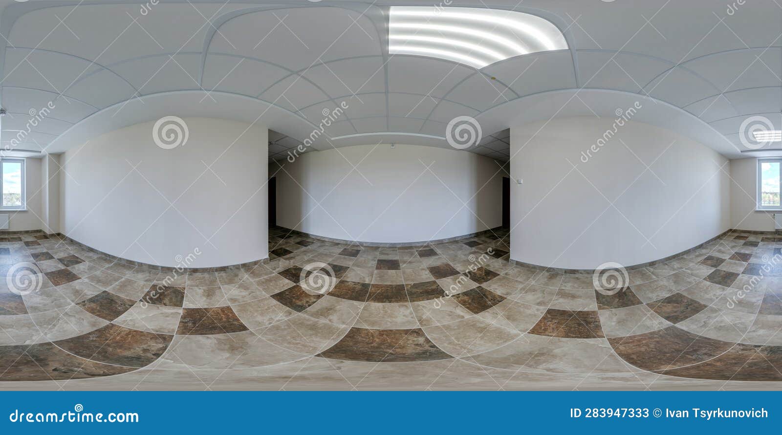 Full Seamless Spherical Hdri 360 Panorama in Interior of Empty White ...