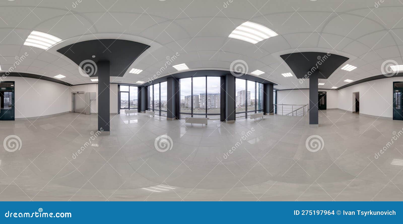 Full Seamless Spherical Hdri 360 Panorama View In Empty Modern Hall ...