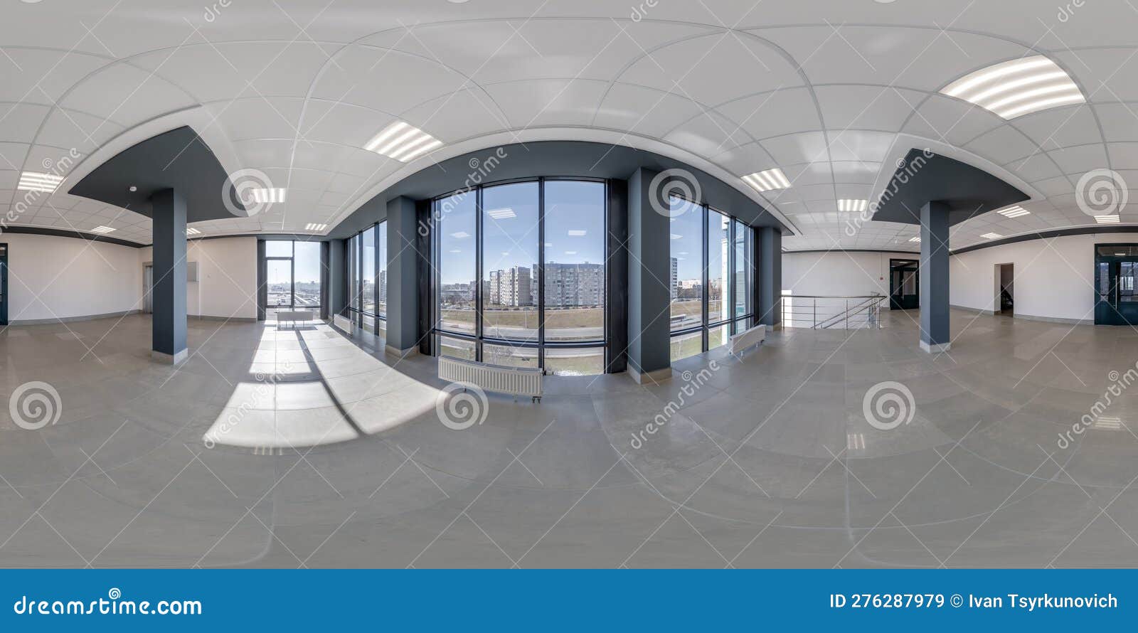 Full Seamless Spherical Hdri 360 Panorama View in Empty Modern Hall ...