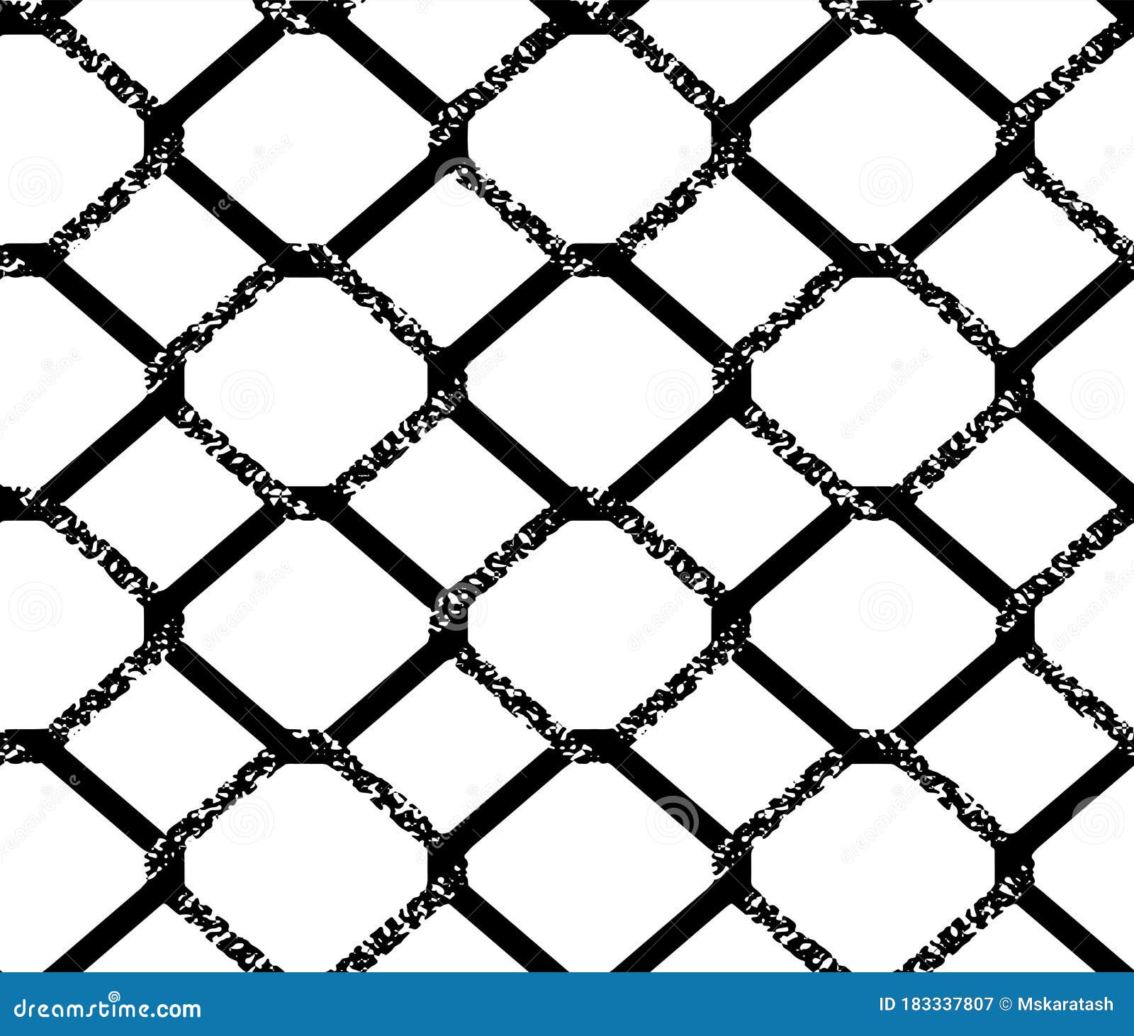 Full Seamless Wire Netting Texture Pattern for Decor and Textile. Black ...